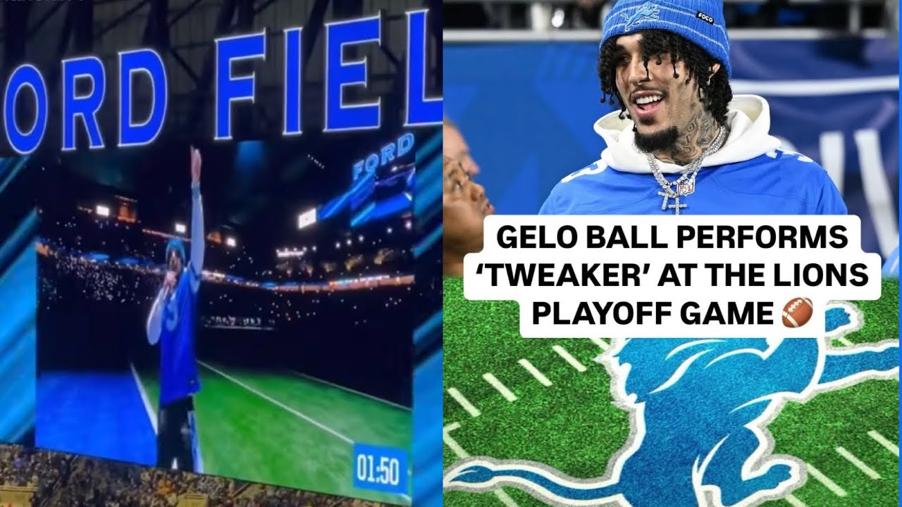 Gelo Ball Performing Tweaker Live at Lions Playoff Game #nflplayoffs # ...