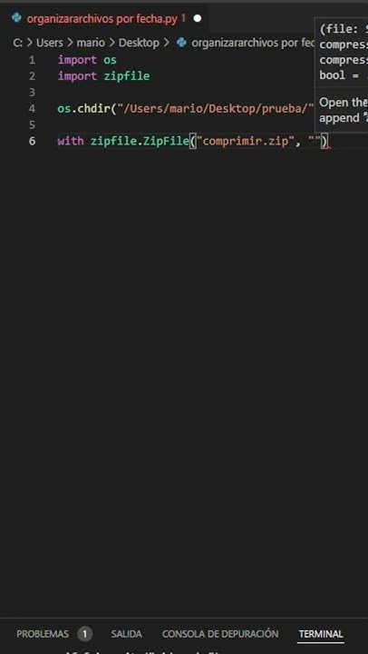 Crear un Script en PYTHON para COMPRIMIR ARCHIVOS | Ejercicios ...