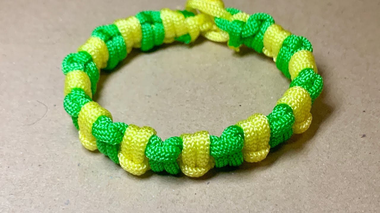 Making Fast Thread Rope Bracelet | 13 | Paracord Knot | DIY ...