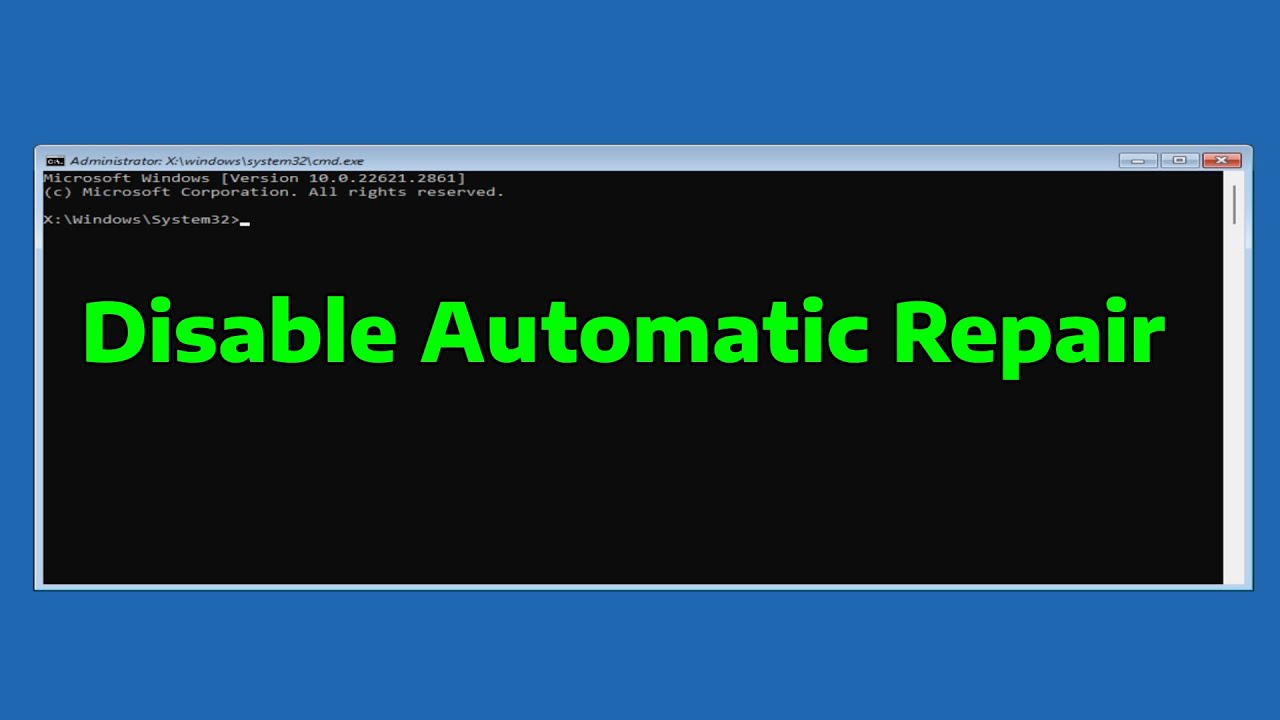 How To Disable Automatic Repair Diagnosing Your PC in Windows - YouTube