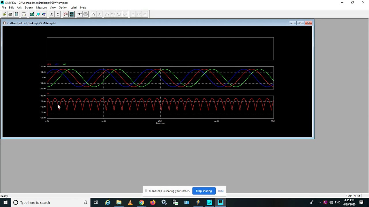 PSIM : Simulation of three phase full wave uncontrolled rectifier - YouTube