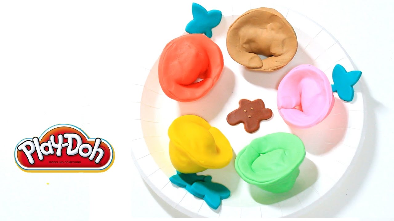 DIY How To Make Play Doh 'MANDOO' Korean Dumplings - Learn Colors 플레이도우 ...