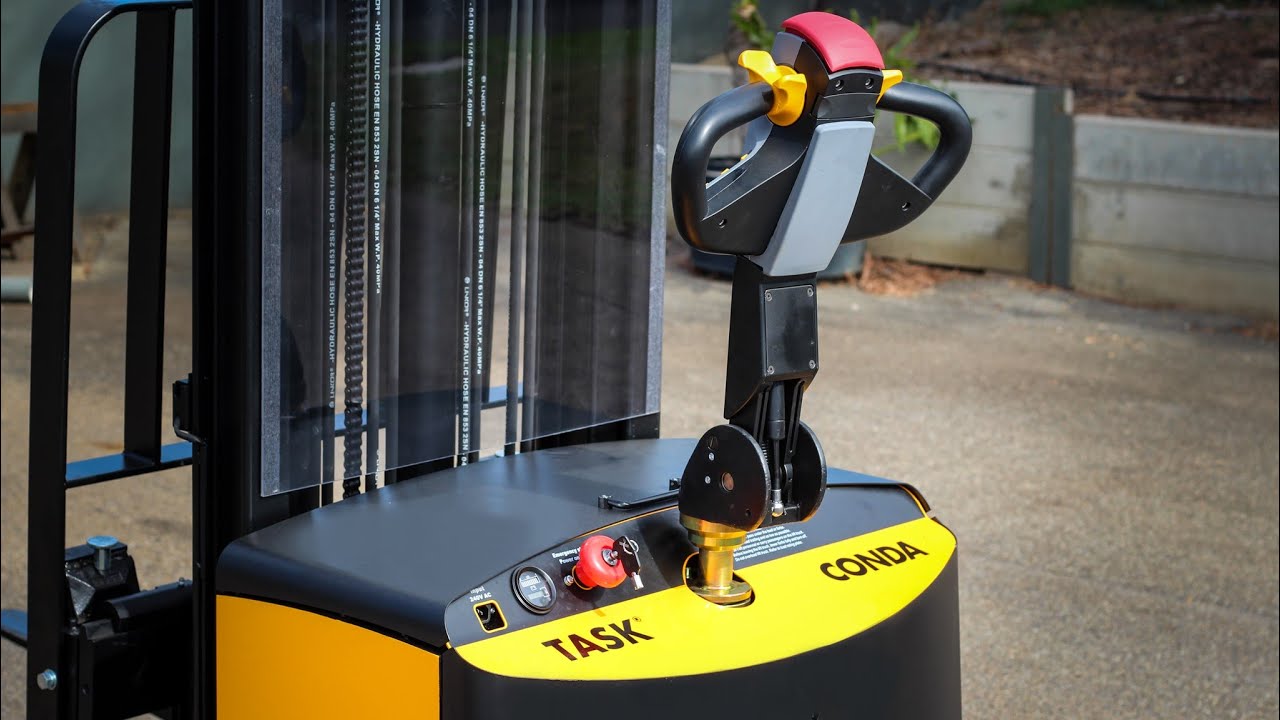 CONDA - Industry Ready Walkie Stacker - YouTube