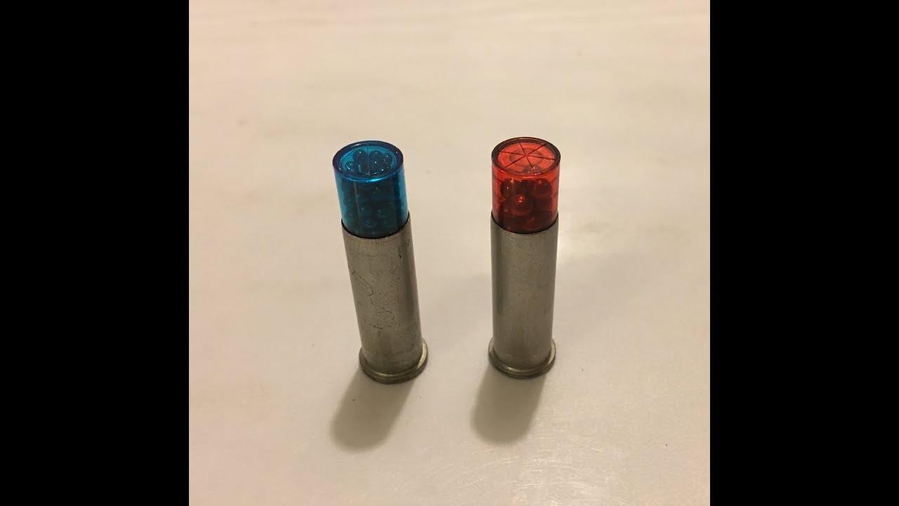 38 special blue vs red shotshell as a self defense load (including slow ...