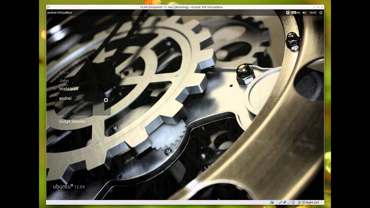 Unity Greeter With Support For Reading User Background [Ubuntu 12.04 Development] - YouTube