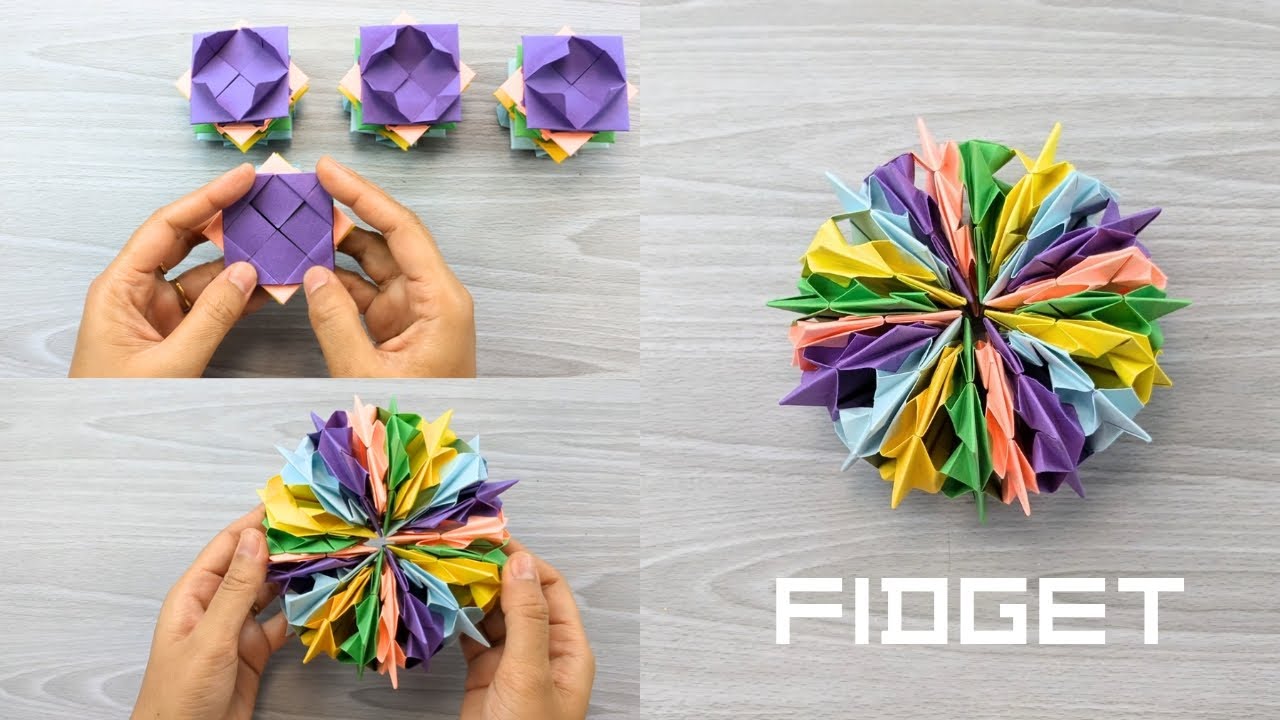 Tutorial on Endless moving paper fidget/paper toy #PaperCrafts - YouTube