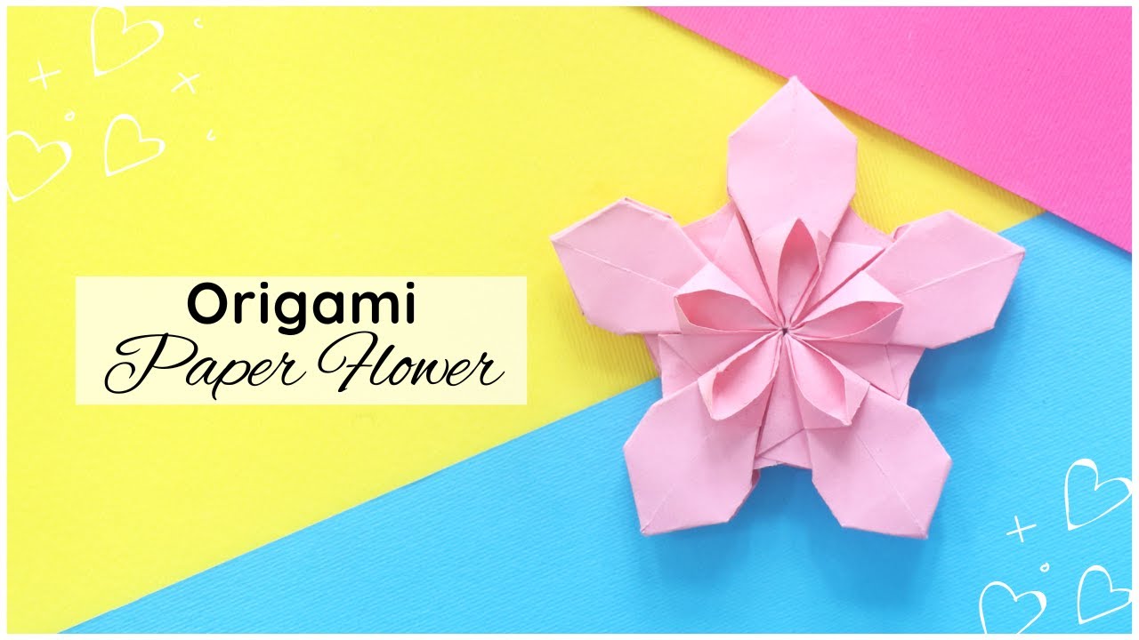 Origami Paper Flower Tutorial - YouTube
