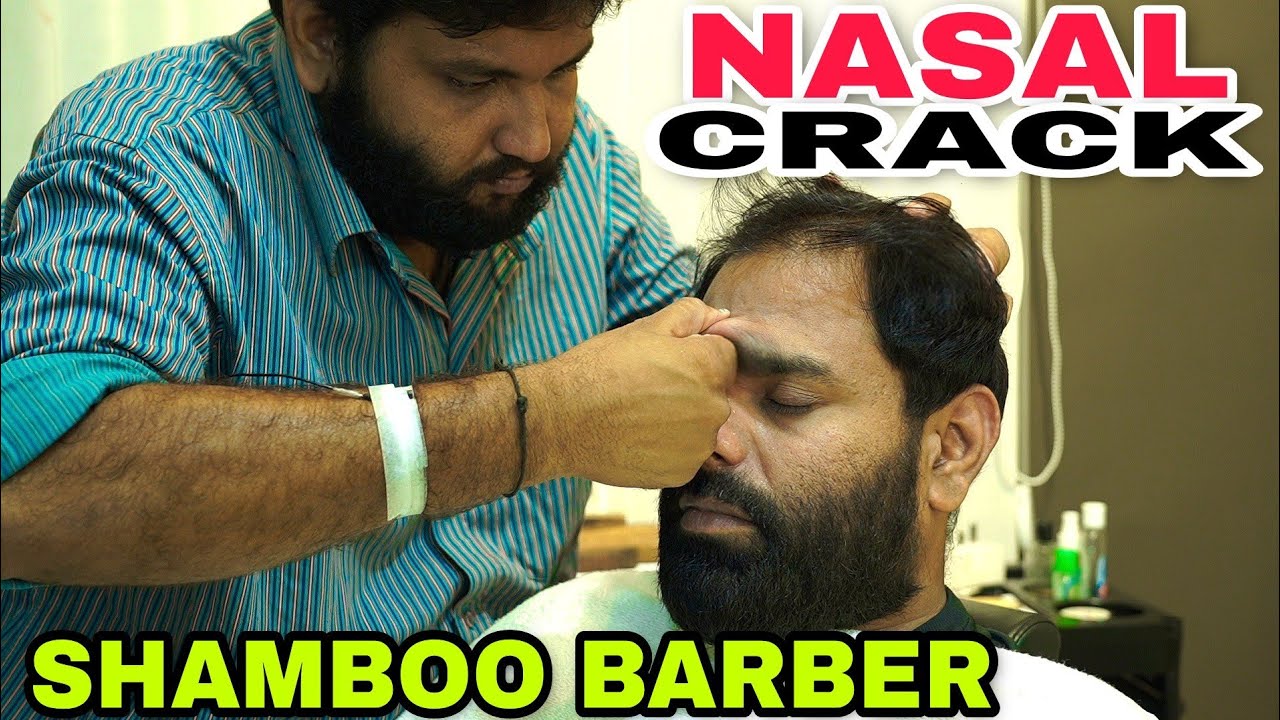 Nasal Cracking Skin Cracking Head Massage By Indian Barber Shamboo