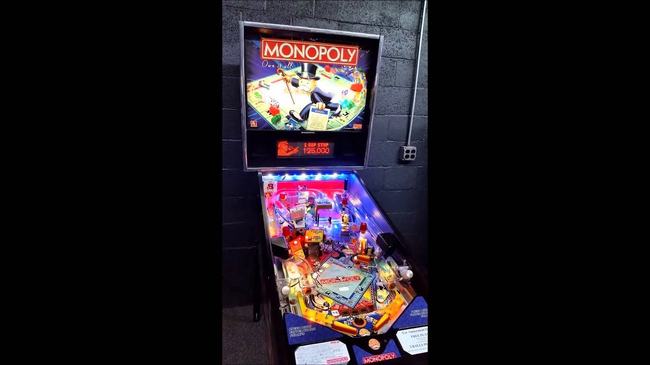 Monopoly Pinball Machine Game Play - YouTube