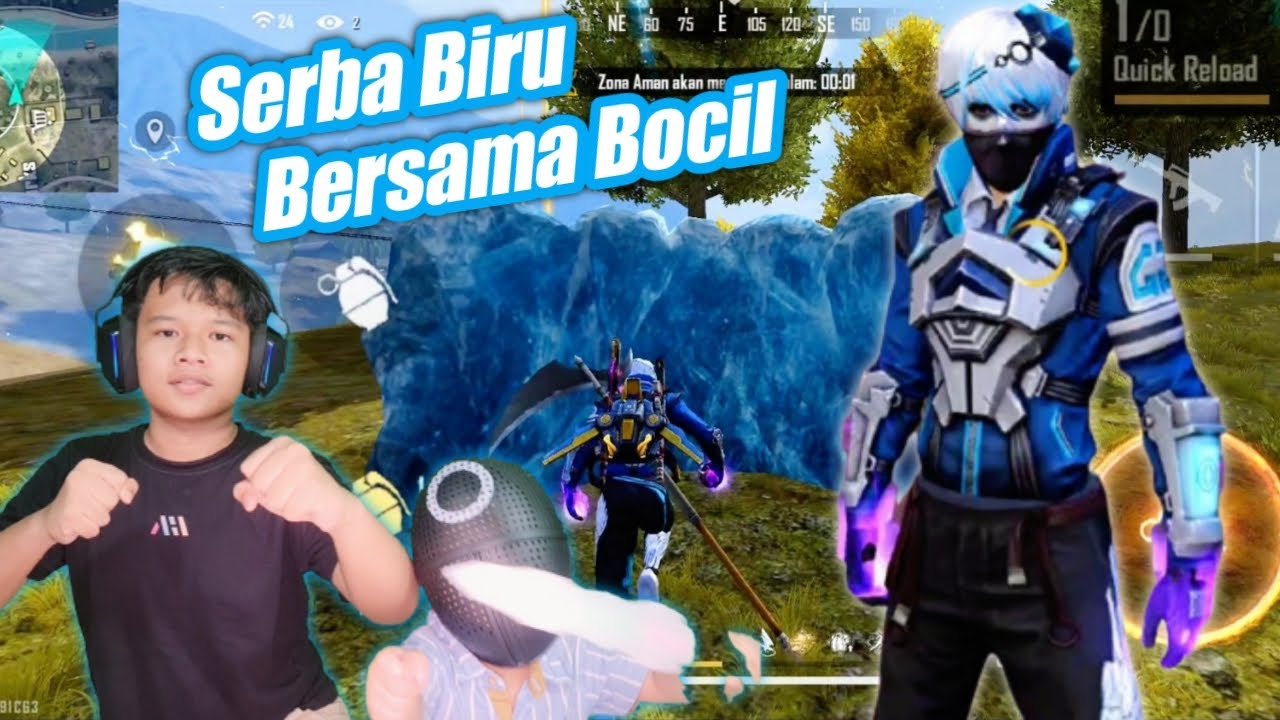 RATAKAN MUSUH PAKE BUNDLE SERBA BIRU - Free Fire MAX - YouTube