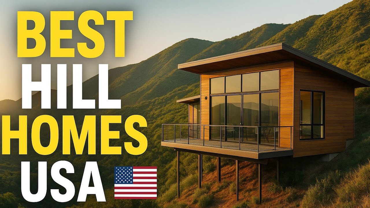 Best Home Design for Hilly Areas in America | Modern Hillside Houses 🇺🇸 ...