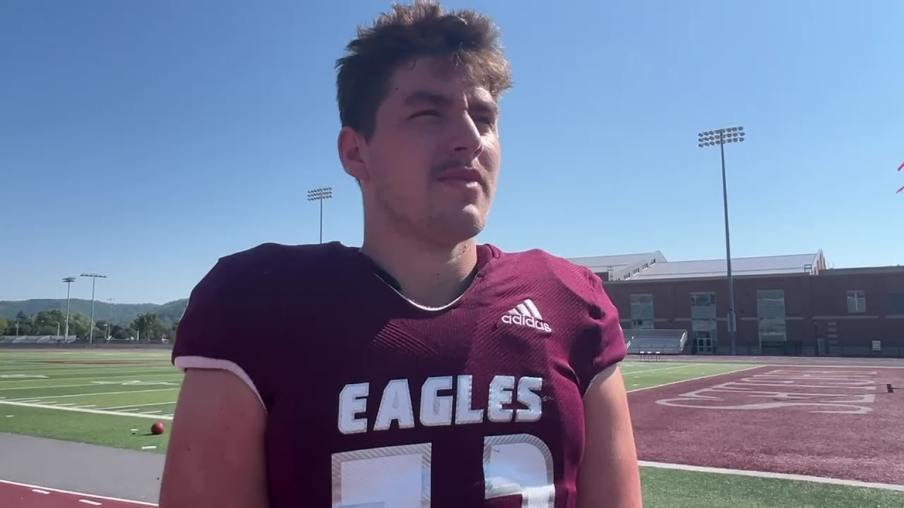 UW-LaCrosse offensive lineman Dain Walter speaks at team media day ...