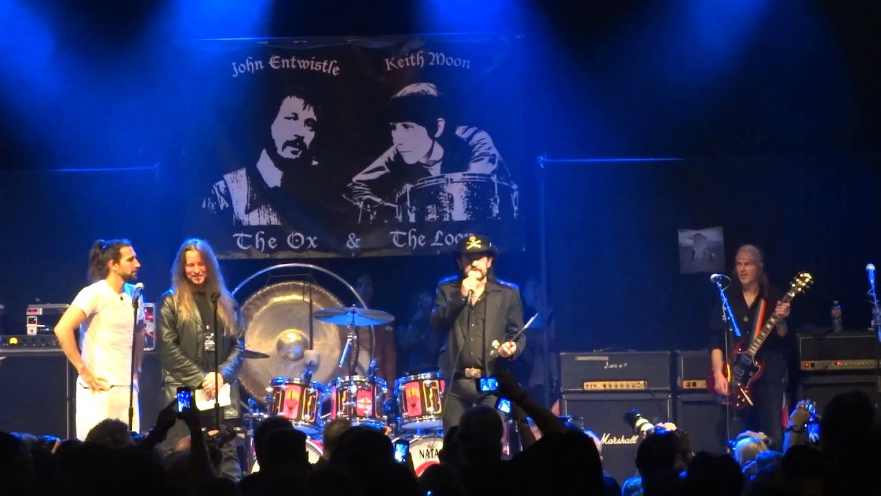 LEMMY KILMISTER from MOTORHEAD BASS AWARD THE OX AND THE LOON presented ...