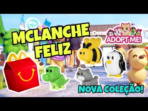 🍟 MCLANCHE FELIZ DEZEMBRO 2023 | ADOPT ME NO MCDONALD'S | HAPPY MEAL ...