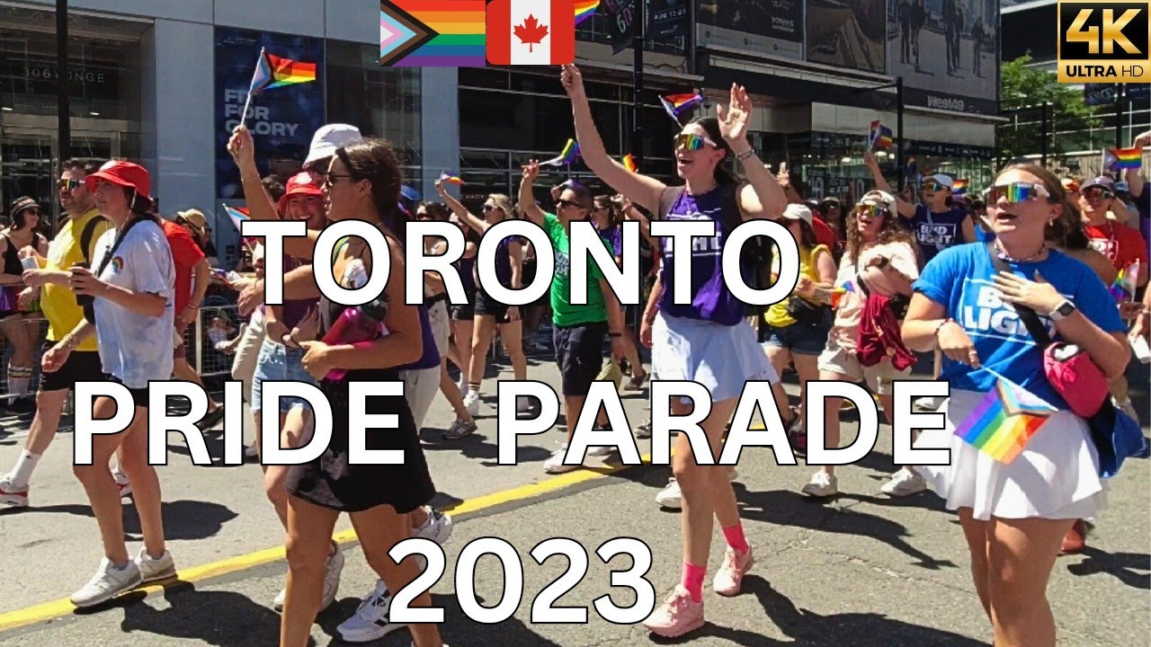 Amazing Toronto Pride Parade 2023 🏳️‍🌈 from start to finish in 4K Ultra ...