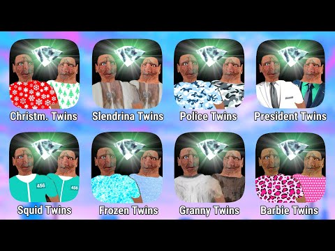 All New The Twins Mods || Barbie Twins | SlendrinaTwins | Sponge Twins |Christmas Twins | Granny Mod