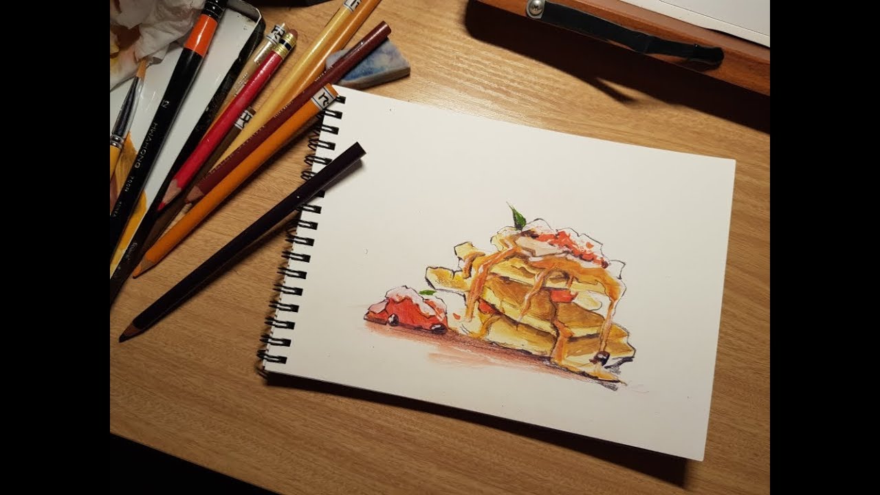[How to draw] Hot Cake - YouTube