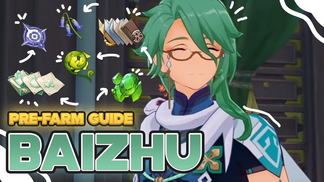 Baizhu Pre Farm Guide: Ascension Material & Talent | Genshin Impact 3.6 ...