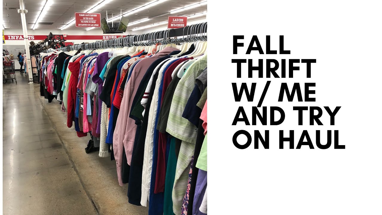 Fall Thrift with me and try on | Thrifting Fall trends - YouTube