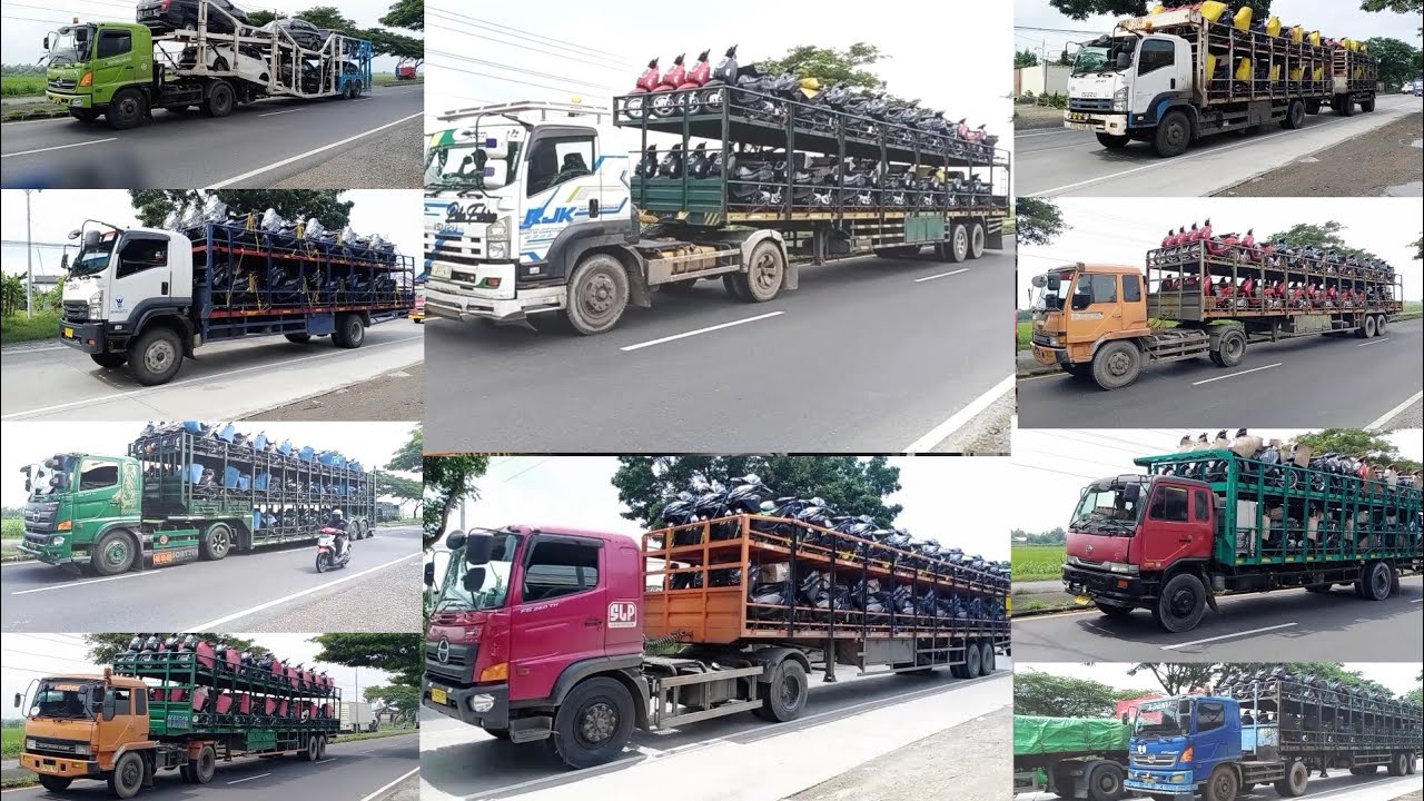 TRUK PENGANGKUT MOBIL& MOTOR??TRUK TRAILER TRONTON CAR CARRIER HINO 500 ...