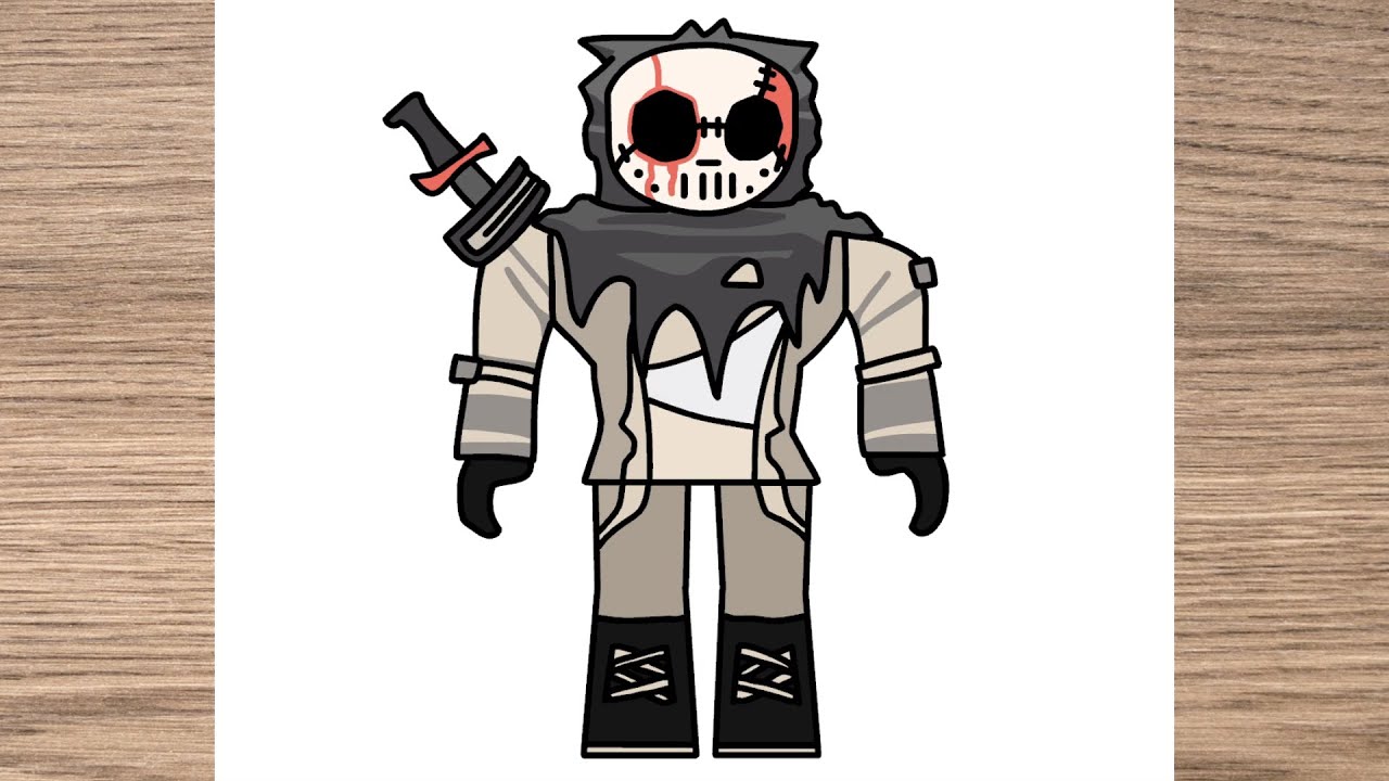 How to draw Forsaken | Stalker (Roblox) - YouTube