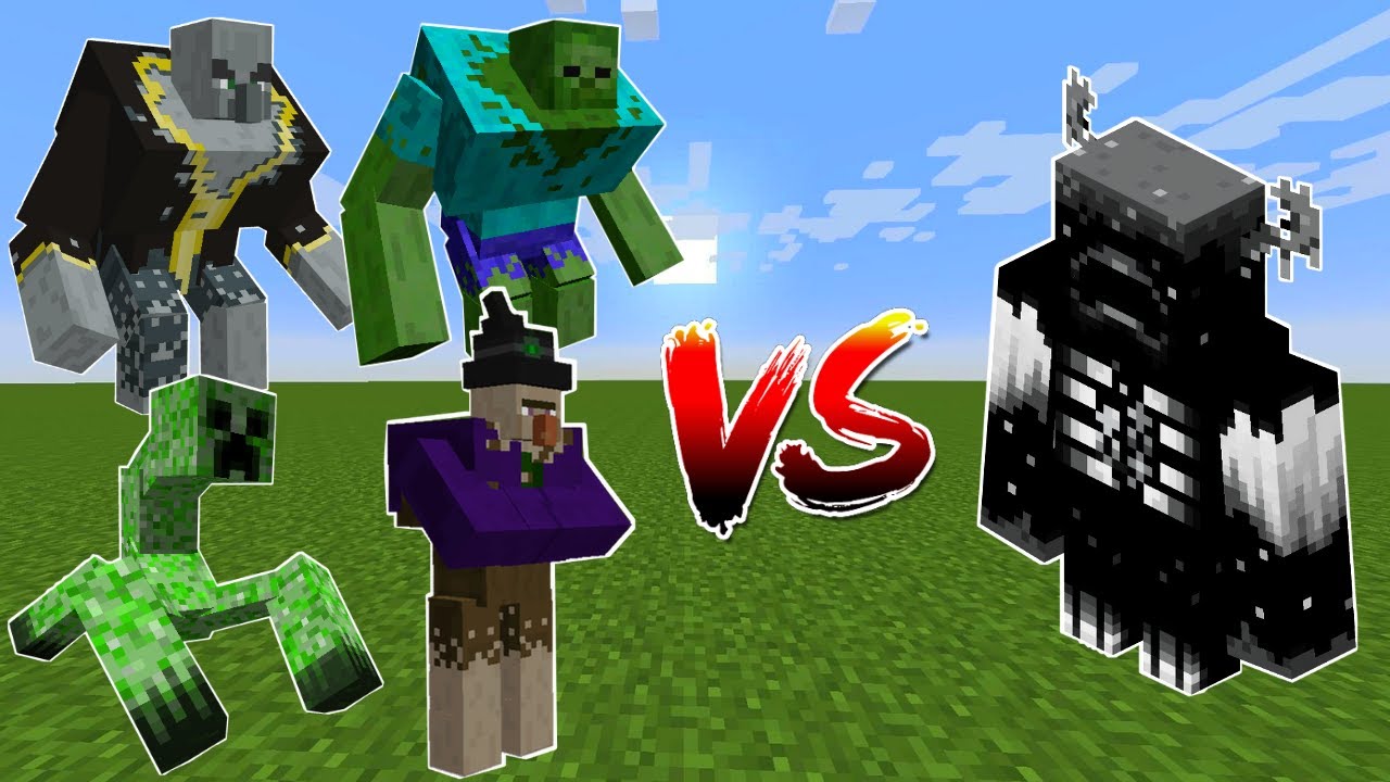 Dark Warden vs Mutant Creatures Minecraft - YouTube