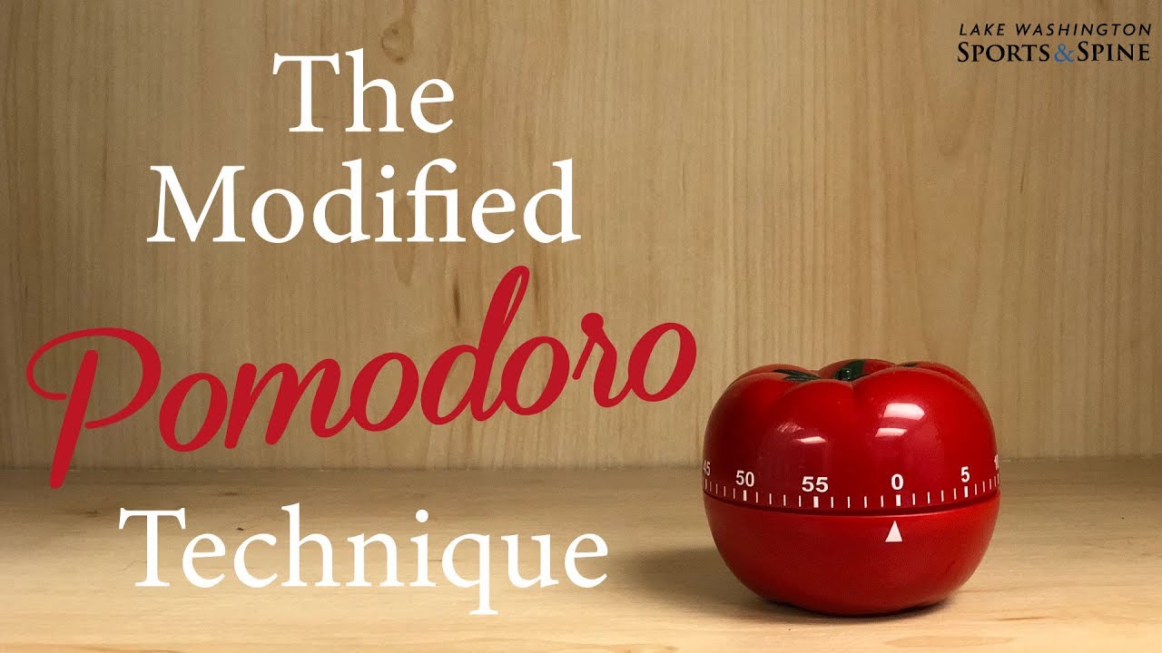 The Modified Pomodoro Technique - YouTube