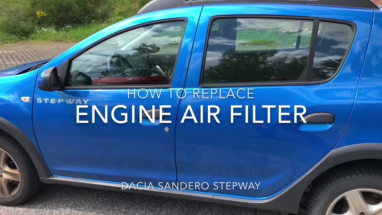 How to replace your engine air filter Dacia Sandero DIY - YouTube