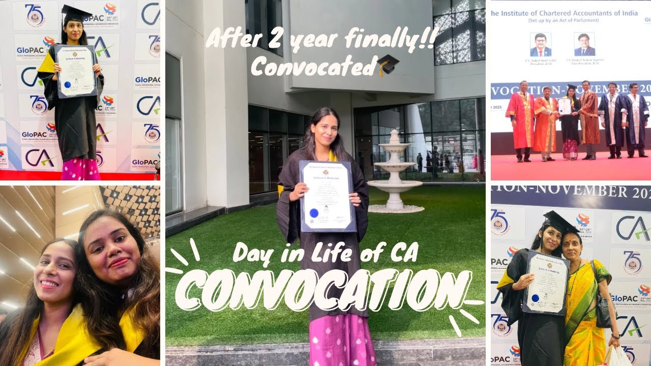 A Day in Life of CA | Convocation Day🎓 - YouTube