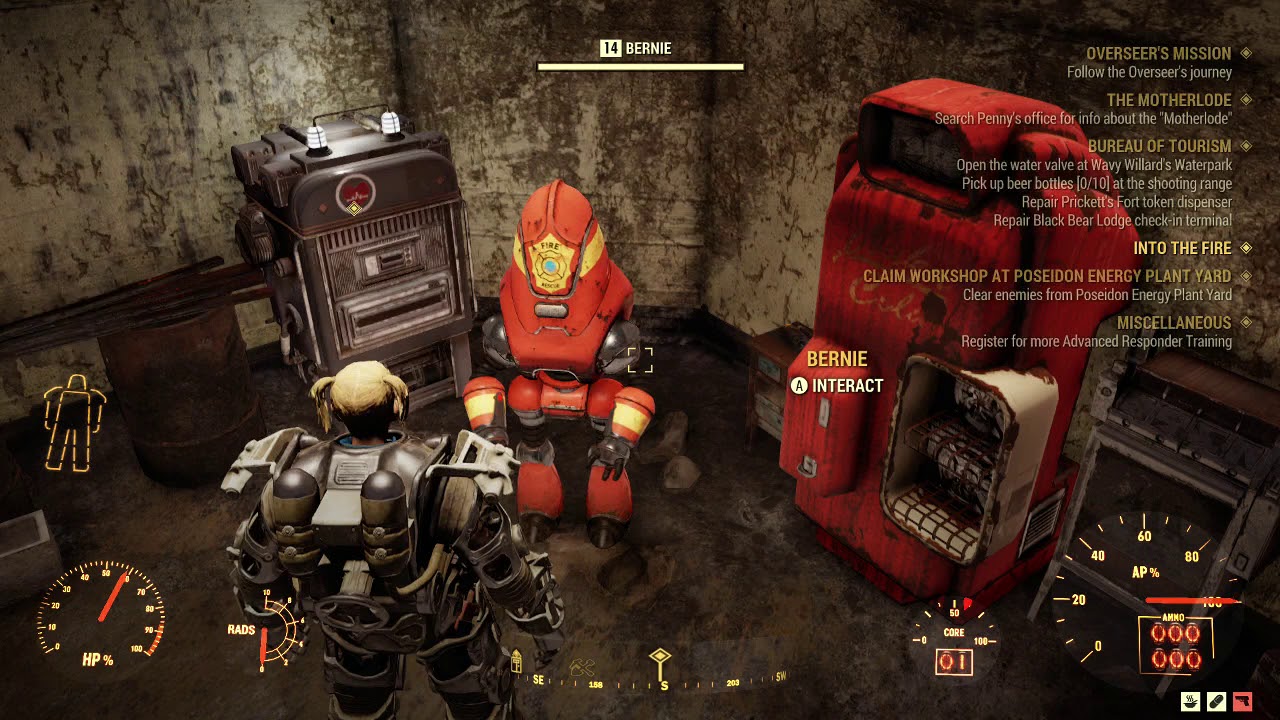 Fallout 76 Equip Fire Breather Mask and Armor and Power Armor Before ...