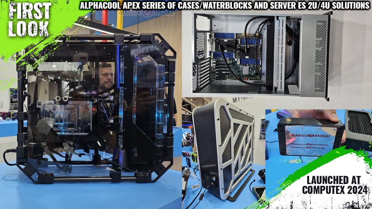 Alphacool Apex Series of Cases/Waterblocks and Server ES 2U/4U Solutions Launched At Computex ...
