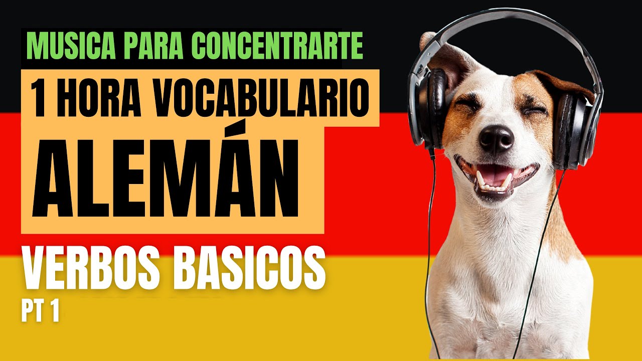 1 HORA de VERBOS BASICOS PT1 con MUSICA VOCABULARIO BÁSICO de ALEMÁN ...