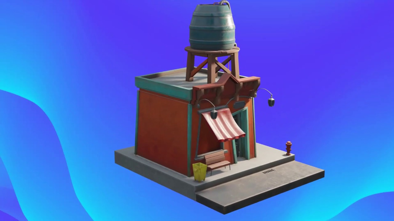 how to model a cartoon house in blender - YouTube
