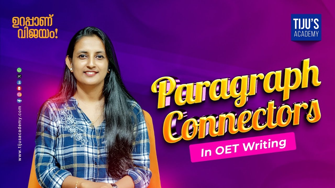 Paragraph Connectors in OET Writing | Tiju's Academy - YouTube