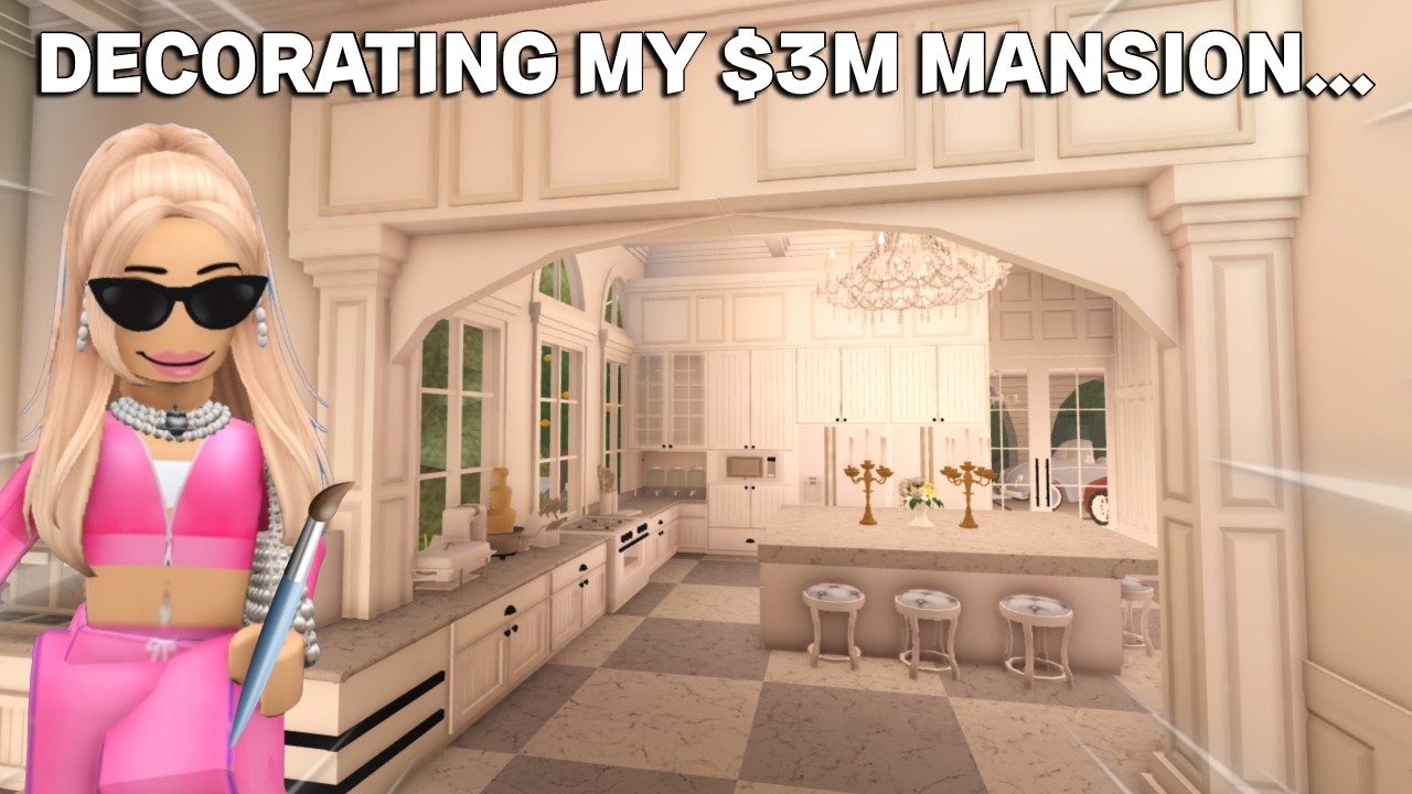 FINISHING BUILDING MY $3M MANSION IN BLOXBURG (Part 3) - YouTube