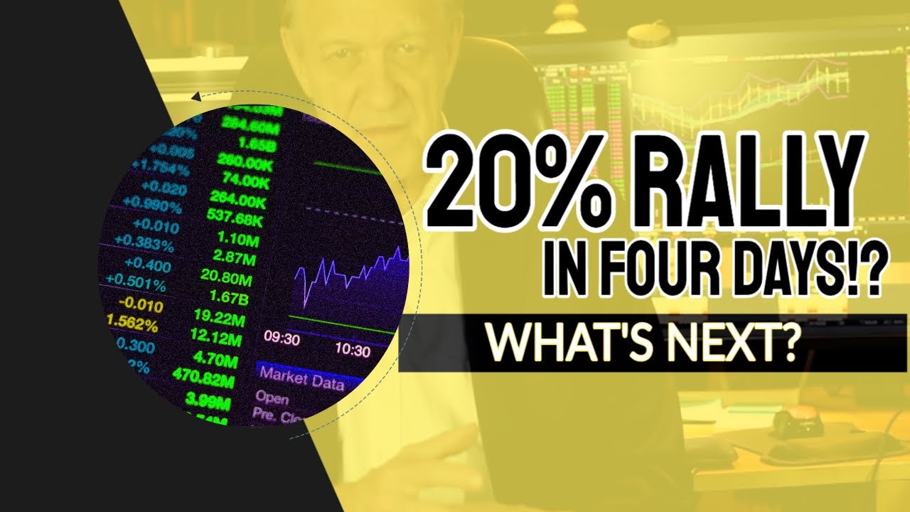 20% Rally, What's Next? - Market Commentary for Friday March 2020 - YouTube