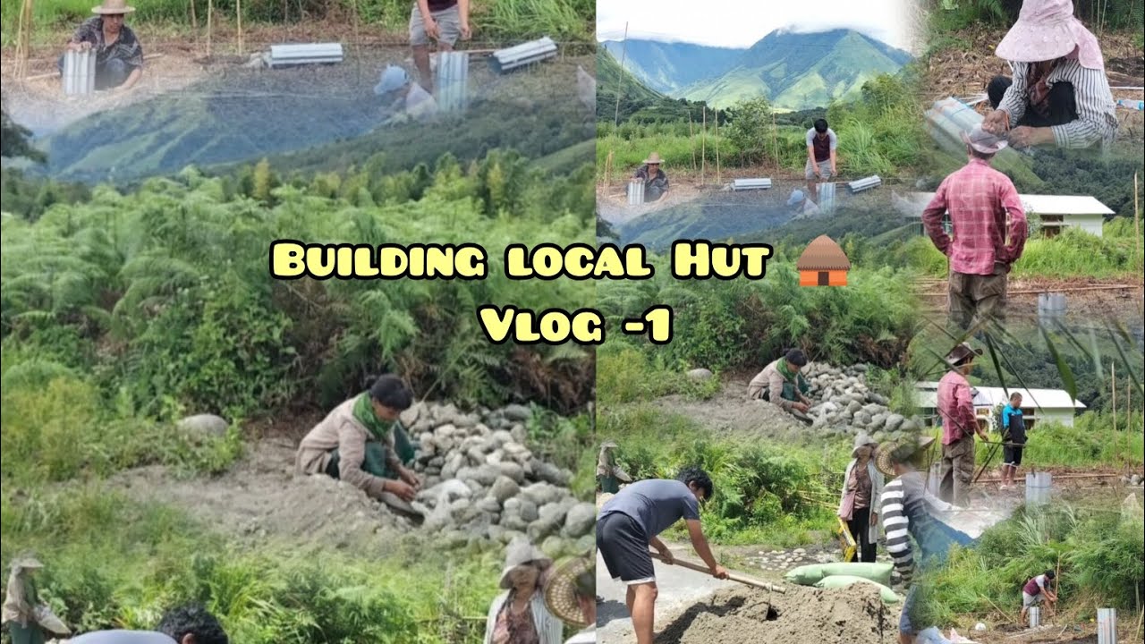 Building local Hut 🛖 vlog -1 - YouTube
