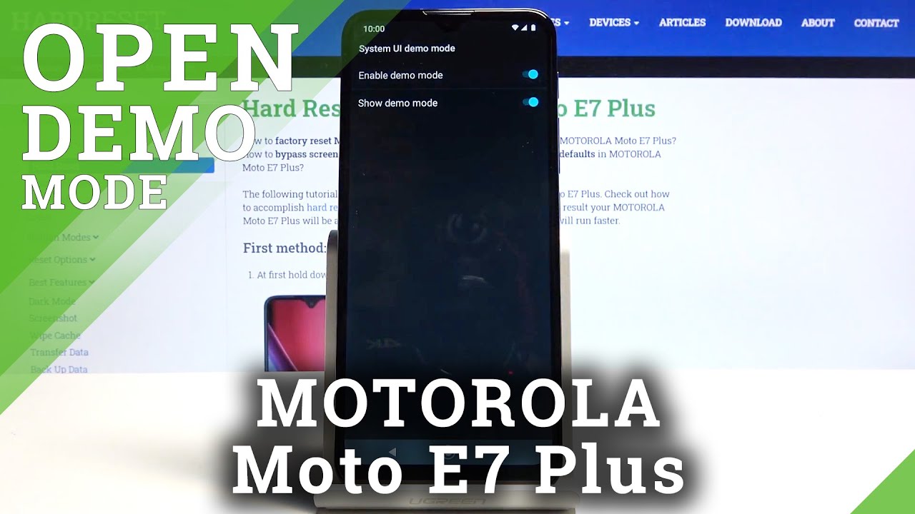 How to Enter Demo Mode in Motorola Moto E7 Plus – Run Your Smartphone ...