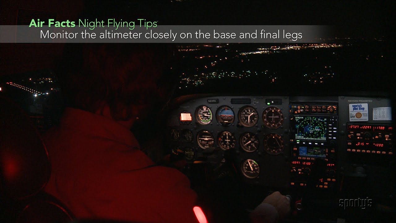 Flying at night – Sporty's private pilot flight training tips - YouTube