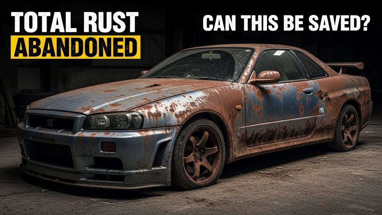 Full Restoration of a Rusted Nissan Skyline GT-R R34 (Satisfying) - YouTube