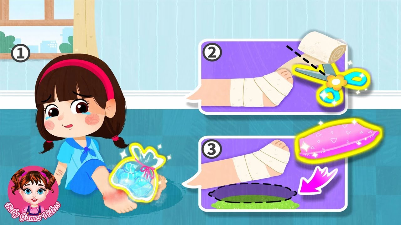 Baby First Aid Tips - Educational Games - Baby Games Videos - YouTube