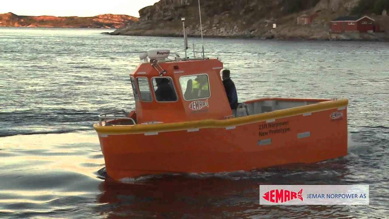 23ft Mulitpurpose Workboat Jemar norpower - YouTube
