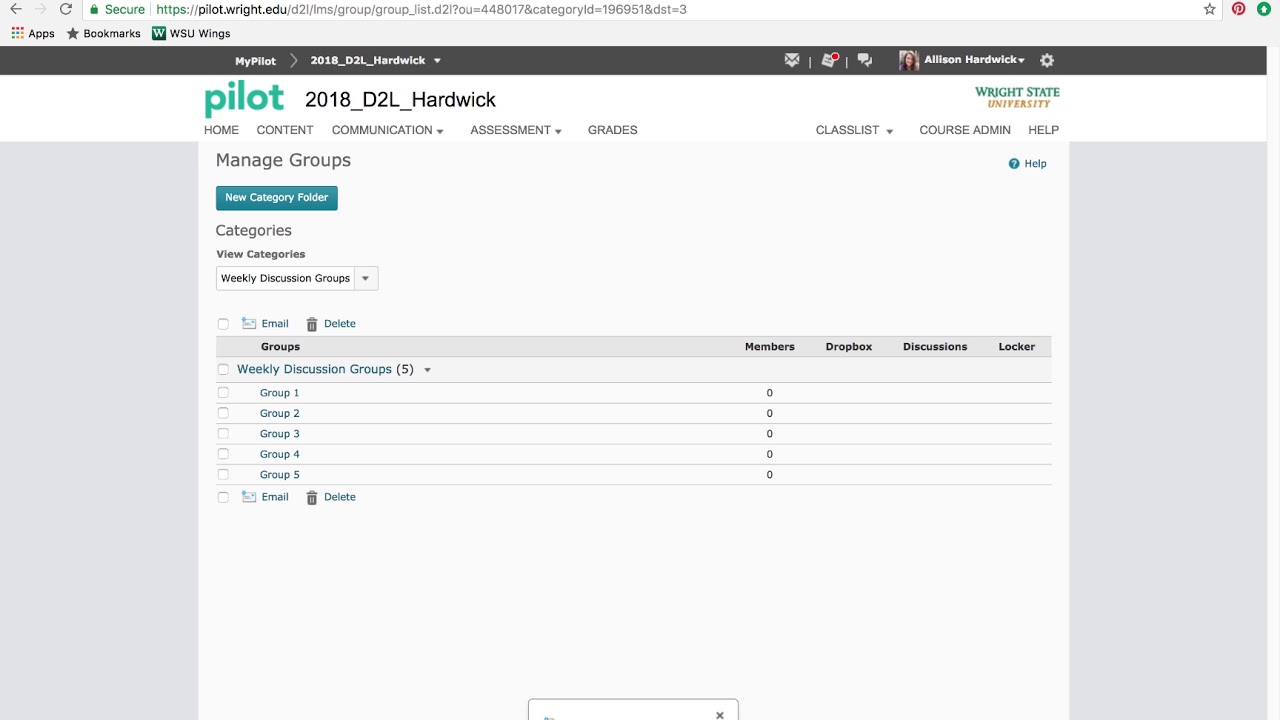 How To Create Groups in D2L LMS - YouTube