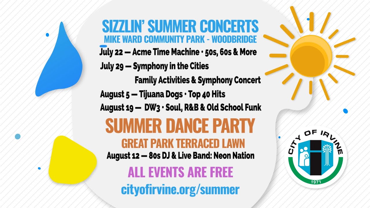 Sizzlin' Summer Concerts promo - YouTube