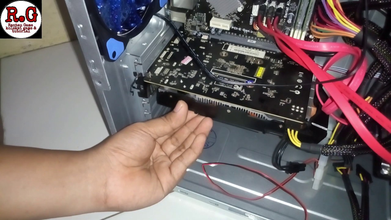 Cara pasang vga card ke pc - YouTube