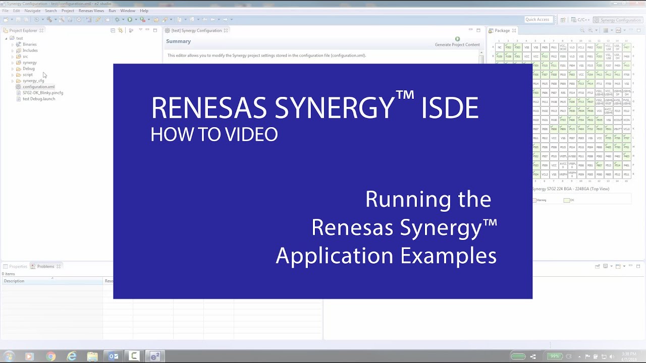 Running the Renesas Synergy™ Application Examples - YouTube