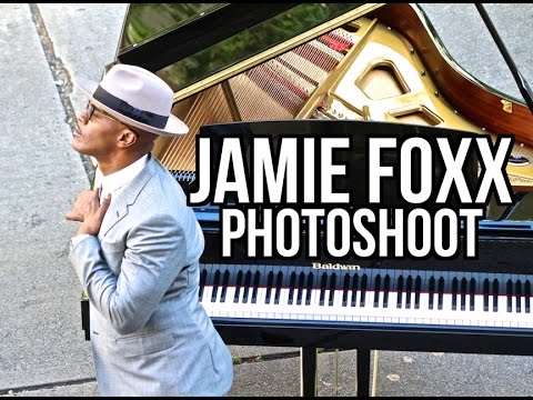 Jamie Foxx Photo Shoot Behind the Scenes Playing the Piano #jamiefoxx # ...