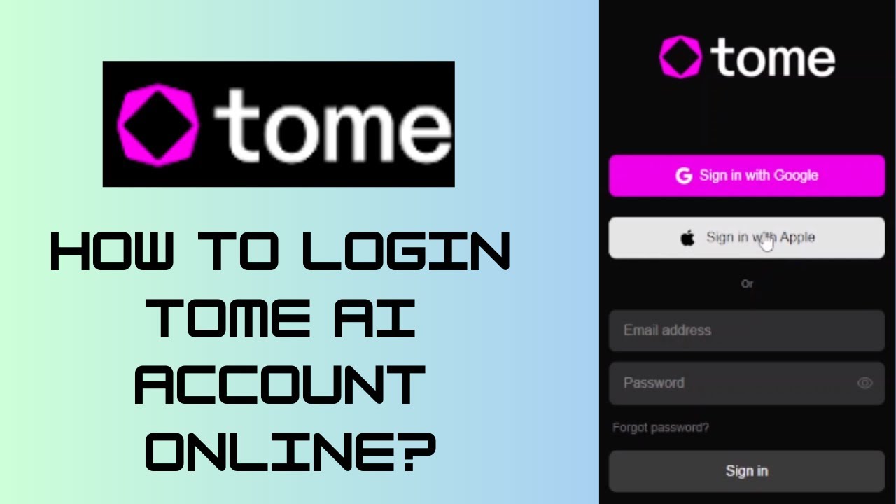 How to Login Tome AI Account Online? Tome AI Sign In Tutorial | Tome ...