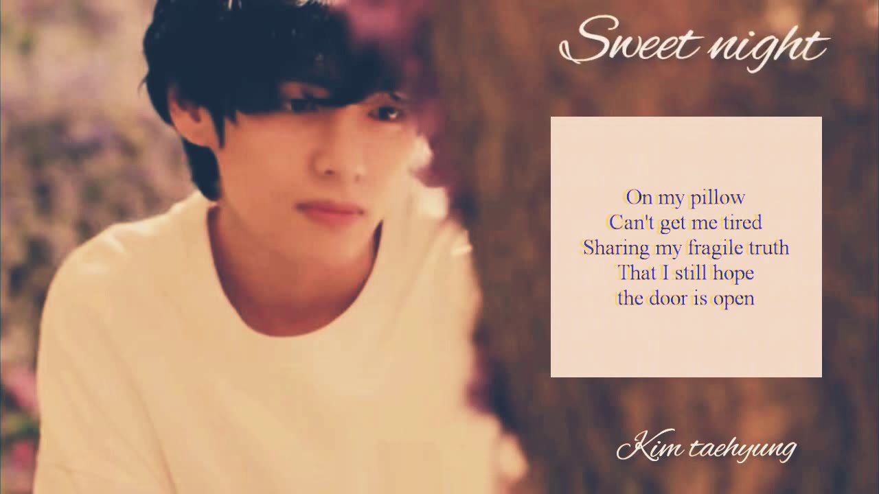 BTS V Sweet night Lyrics video - YouTube