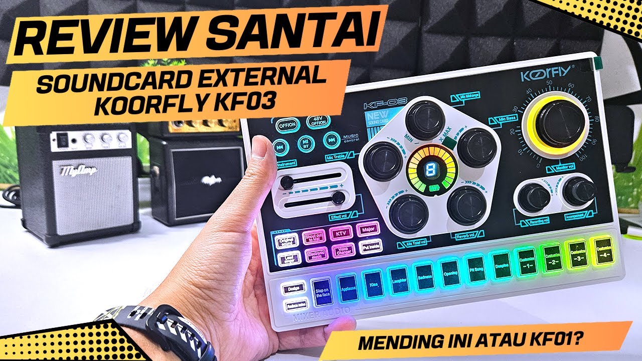 REVIEW Santai Soundcard KOORFLY KF03 - YouTube